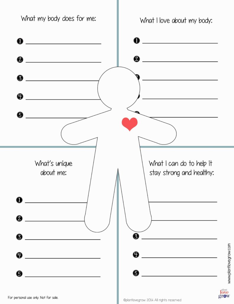Free Printable Self Esteem Worksheets - Printable Worksheets