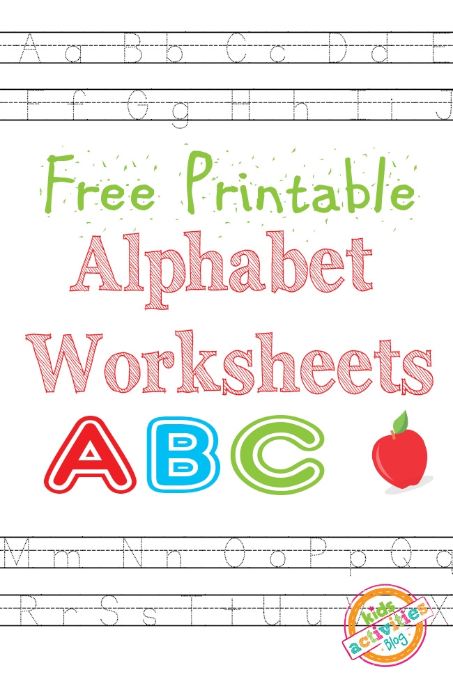 Alphabet Worksheets Free Kids Printable Printable Worksheets