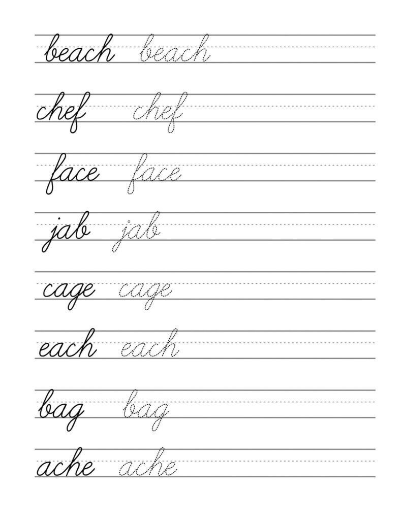 Cursive Alphabet Grade 3 AlphabetWorksheetsFree - Printable Worksheets