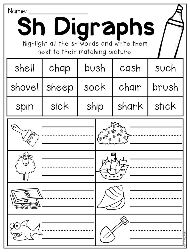 Digraphs Worksheets Free Printables Printable Worksheets - Printable ...