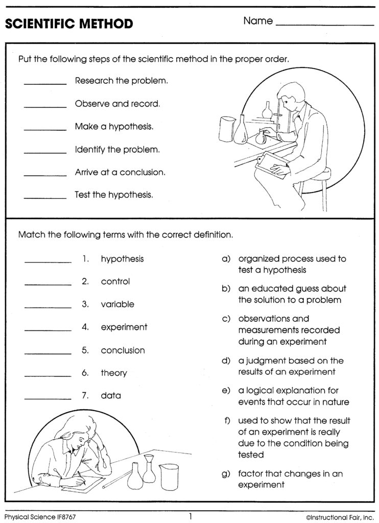 Printable Scientific Method Worksheets Pdf - Printable Worksheets