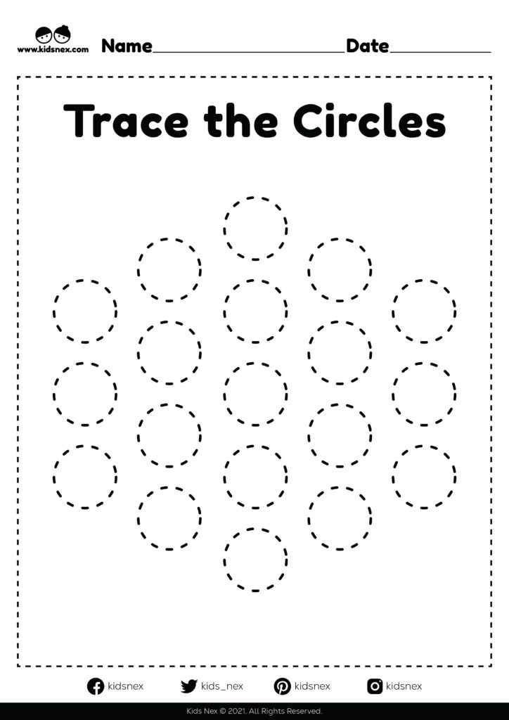 Tracing Circles Worksheet Free Printable - Printable Worksheets